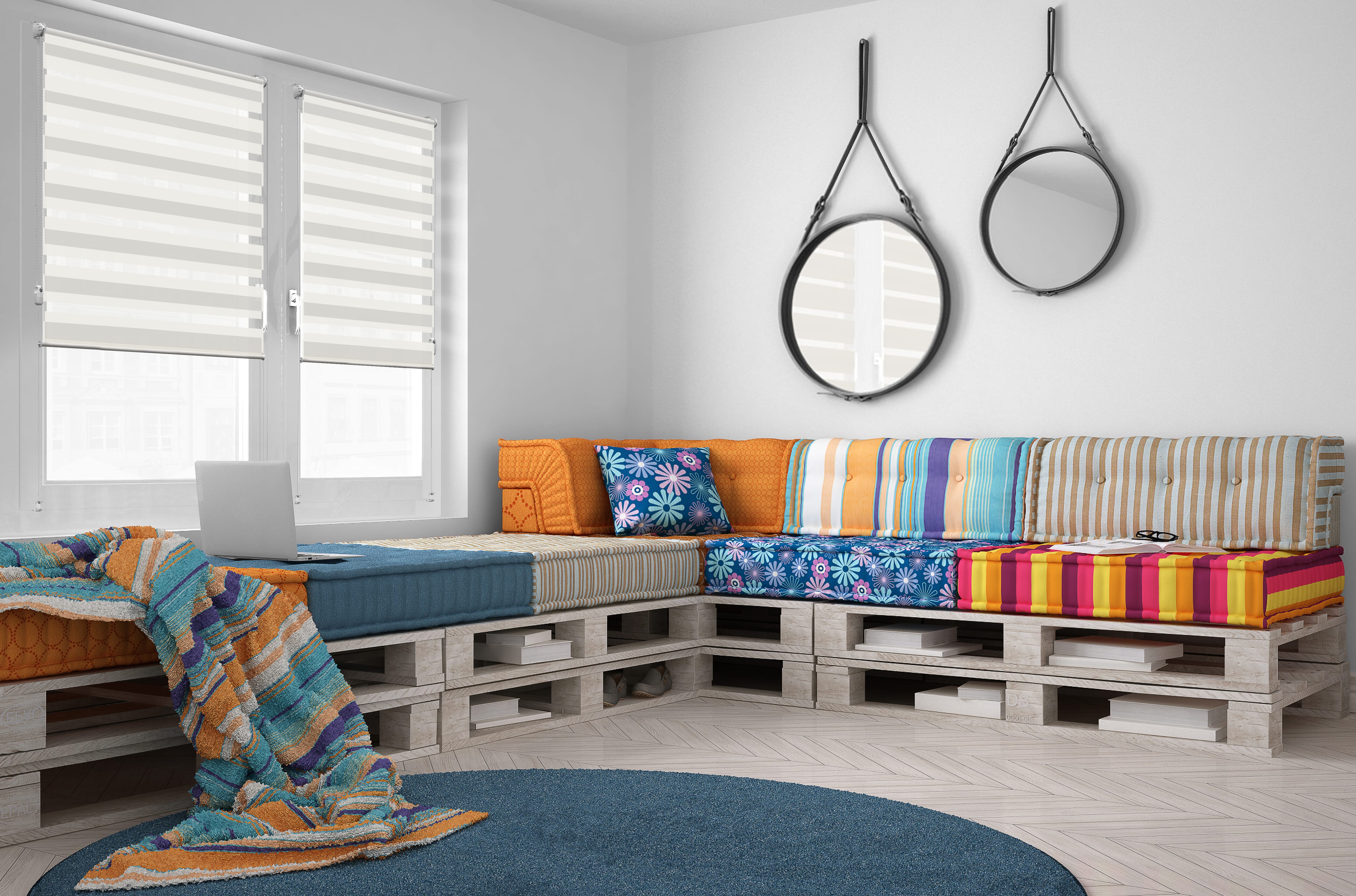 Doppelrollo Pruga 5139 mit schnellem Gratisversand | Livoneo®